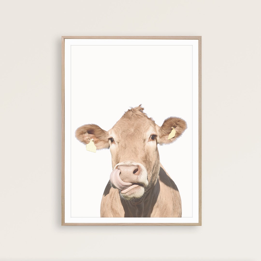 Cow Print Cattle Wall Art Farm House Print Farmhouse Decor Country Art ...