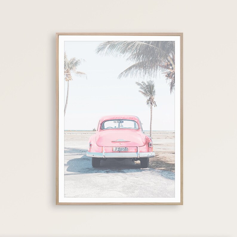 Pink Beach Wall Art Beach Print Set of 3 Prints Coastal Decor - Etsy