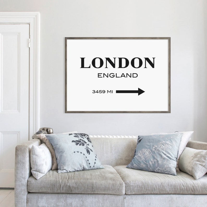 London Print England Poster London Wall Art London Sign London - Etsy