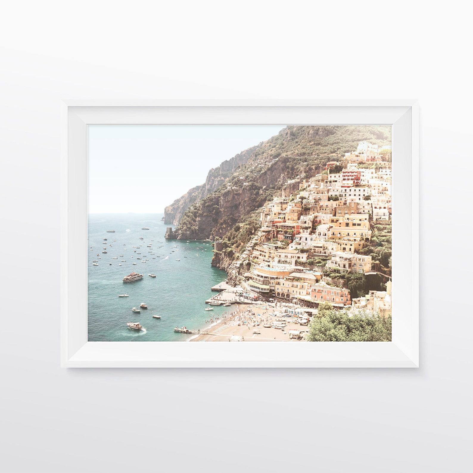 Positano Print Italy Poster Amalfi Coast Print Italy Wall Art - Etsy
