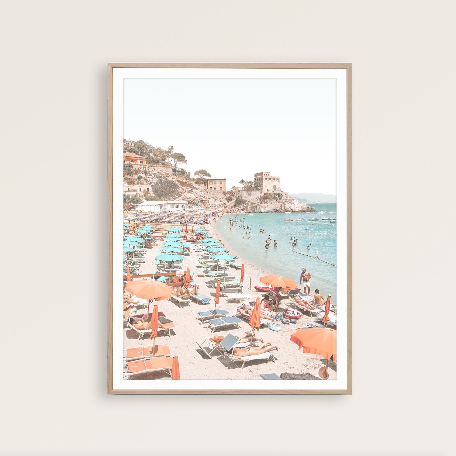 Italian Riviera Prints Beach Art Pastel Decor Set of 3 Prints - Etsy ...