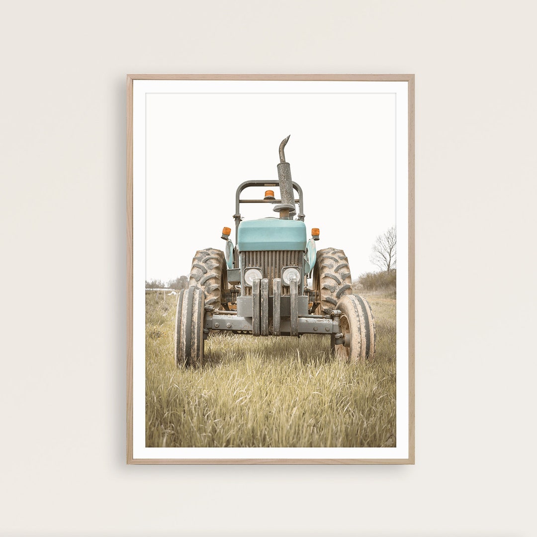 Tractor Print Country Print Farm Decor Farmhouse Wall Art Rustic ...