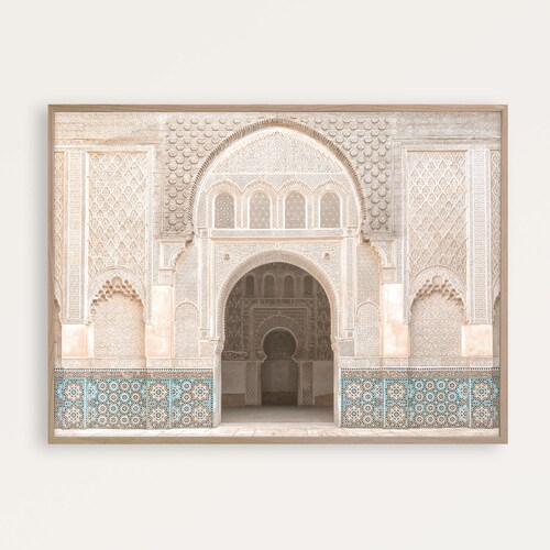 Moroccan Wall Art Boho Wall Decor Door Poster Architecture Art - Etsy
