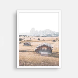 Barn Print Farmhouse Decor Rustic Art Print Neutral Wall Decor Farm ...