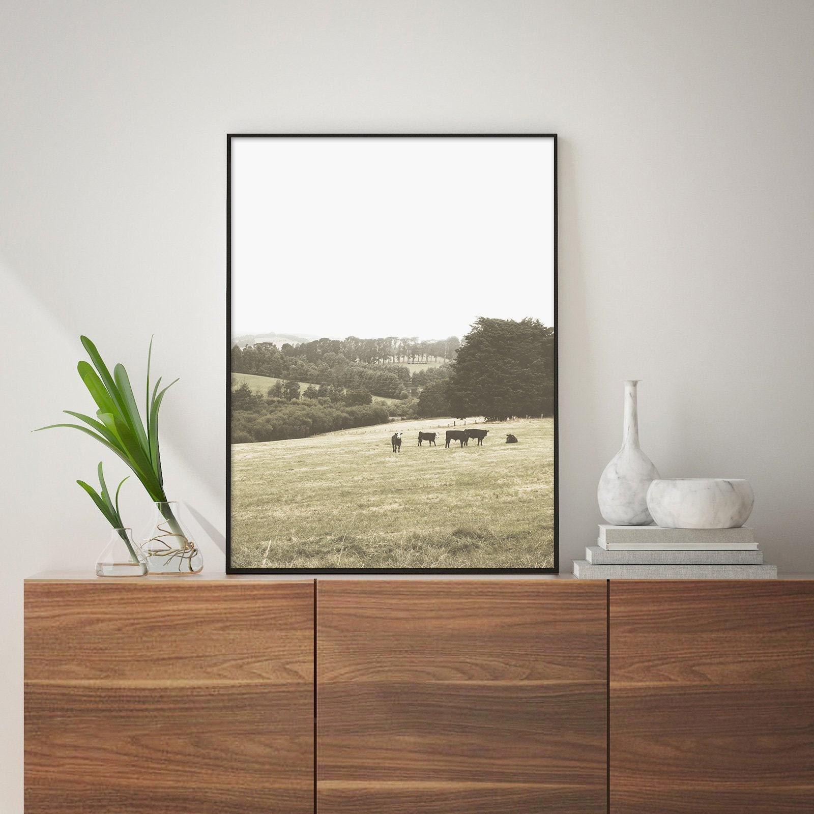 Cow Print Country Home Decor Rustic Printable Farmhouse Print | Etsy