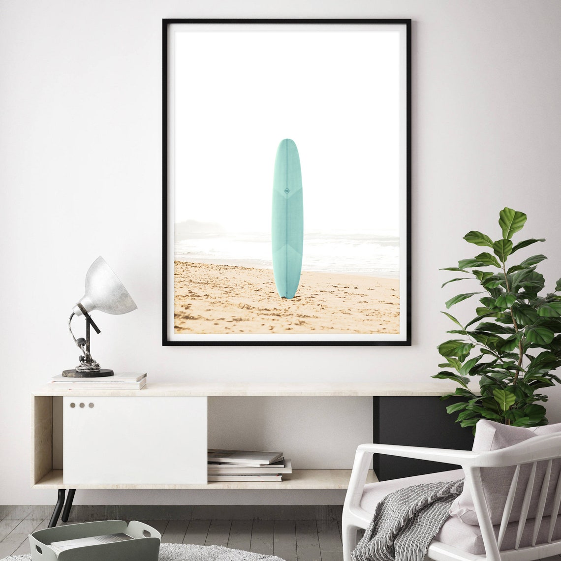 Surfboard Print Surf Poster Surf Board Decor Surfboard Wall | Etsy