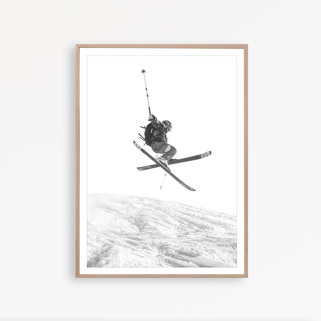 Ski Print Skiing Poster Winter Print Ski Printable Sport Poster Skiing ...