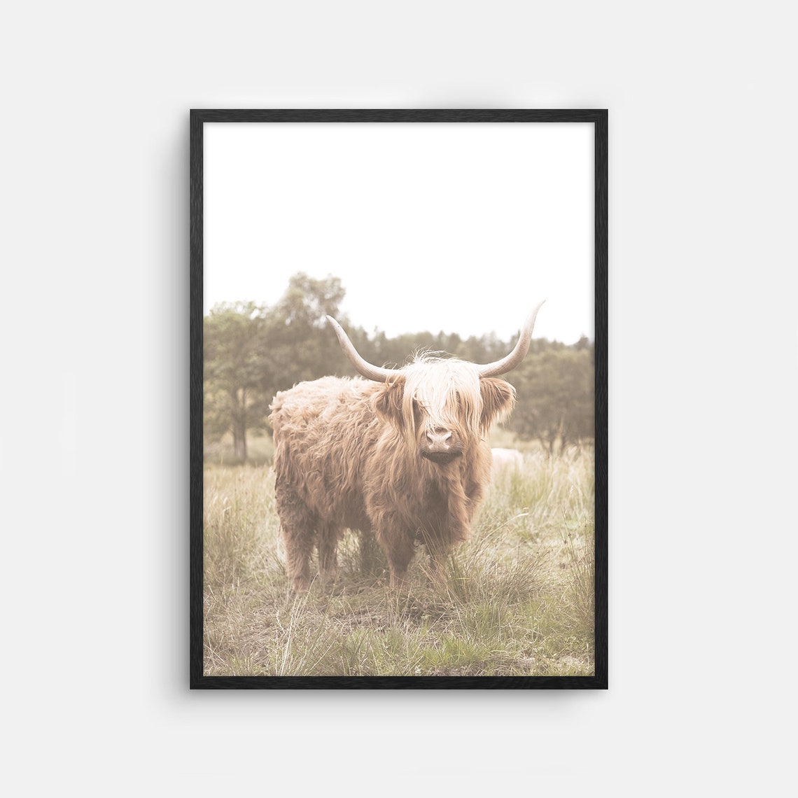 Highland Cow Wall Art Rustic Farmhouse Decor Highland Cow - Etsy