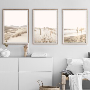 Neutral Beach Wall Art Gallery Wall Set of 6 Prints Boho Wall Decor ...