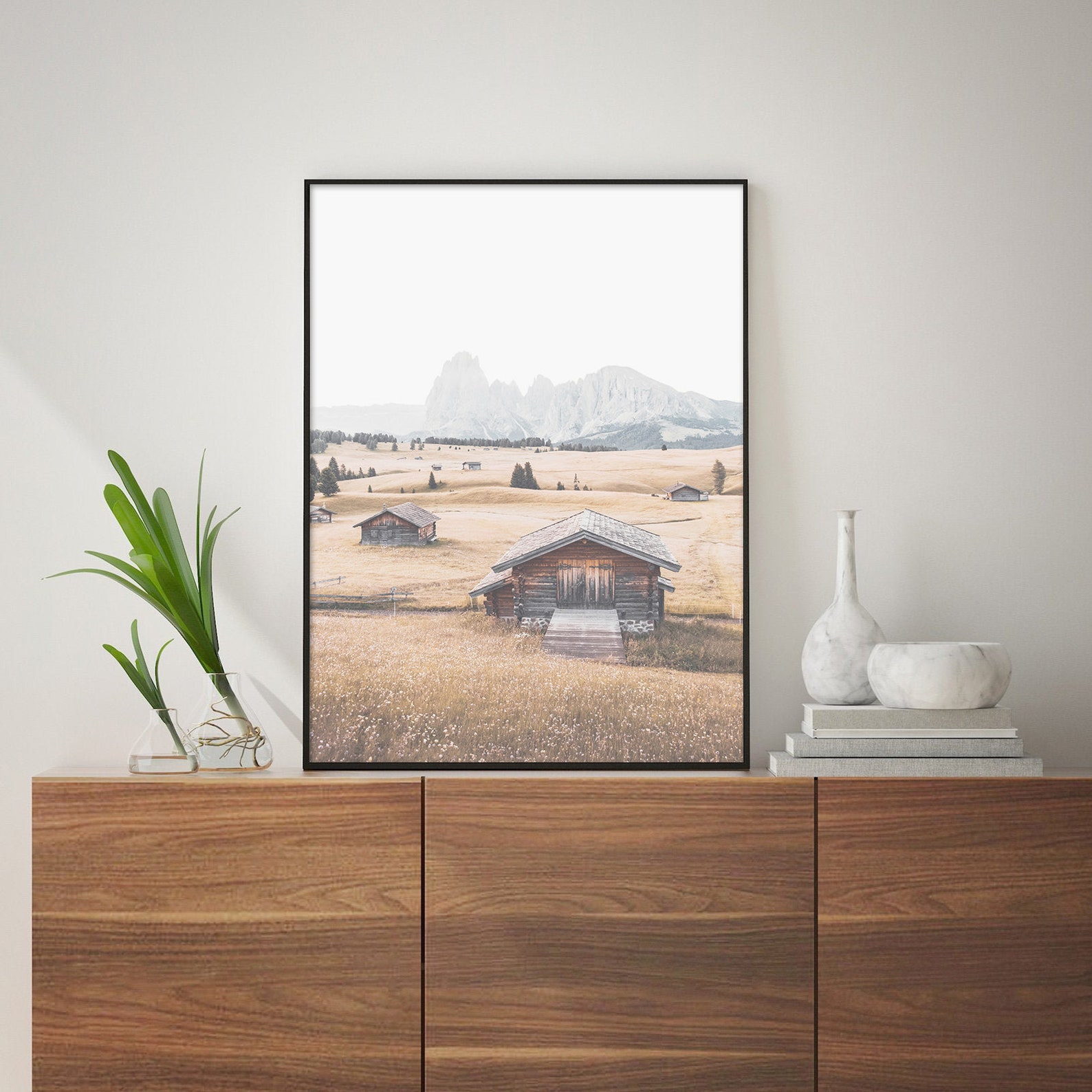 Barn Print Farmhouse Decor Rustic Art Print Neutral Wall Decor | Etsy