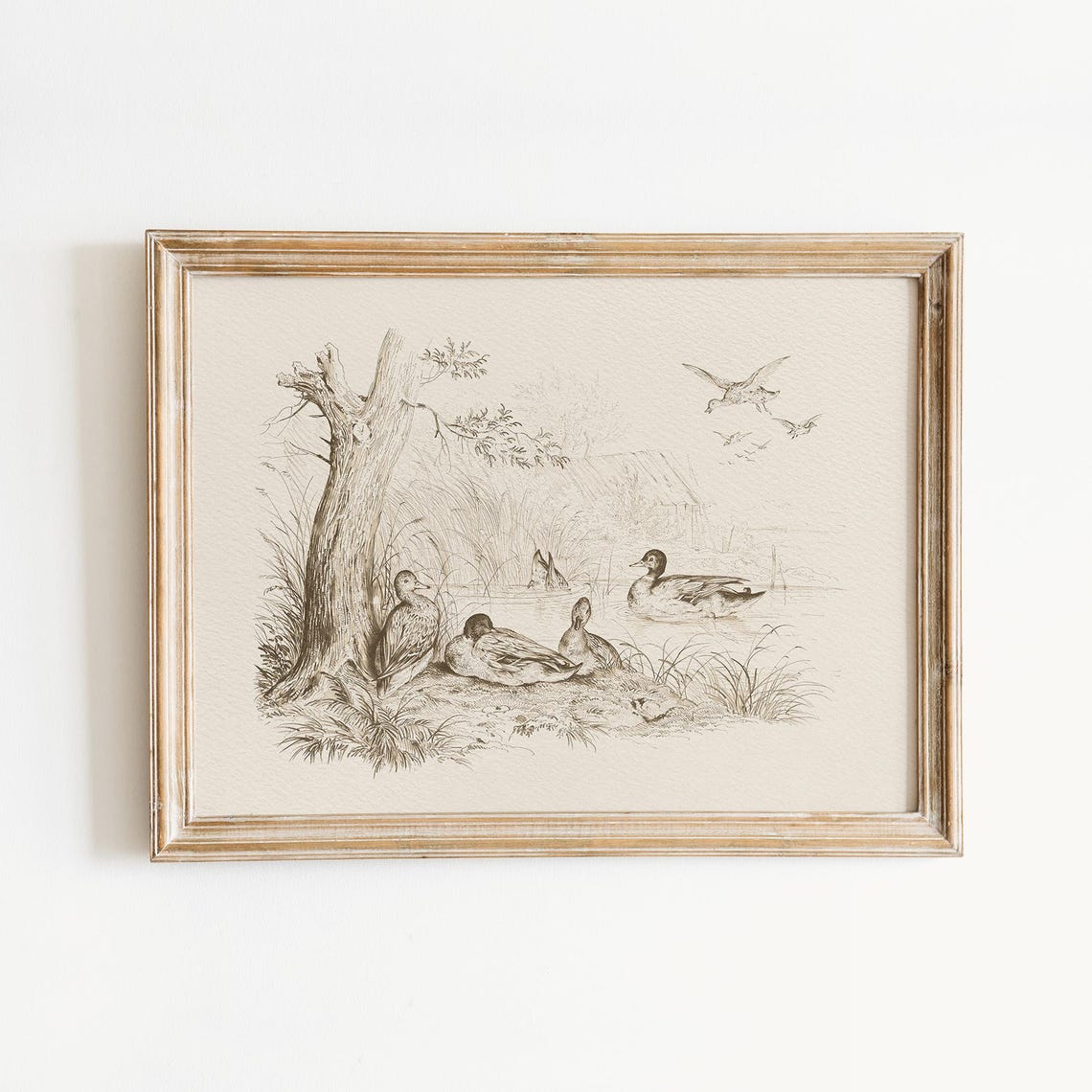 Woodland Animal Prints Set: Rustic Farmhouse Cottage Decor, Neutral ...