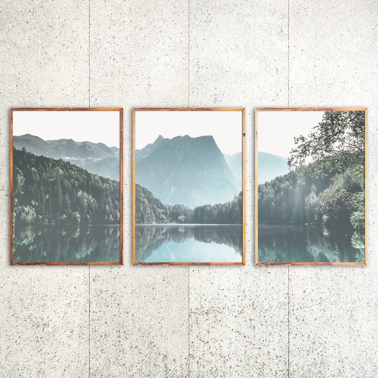 Mountain Print Set of 3 Posters Landscape Print Set of 3 Piece - Etsy