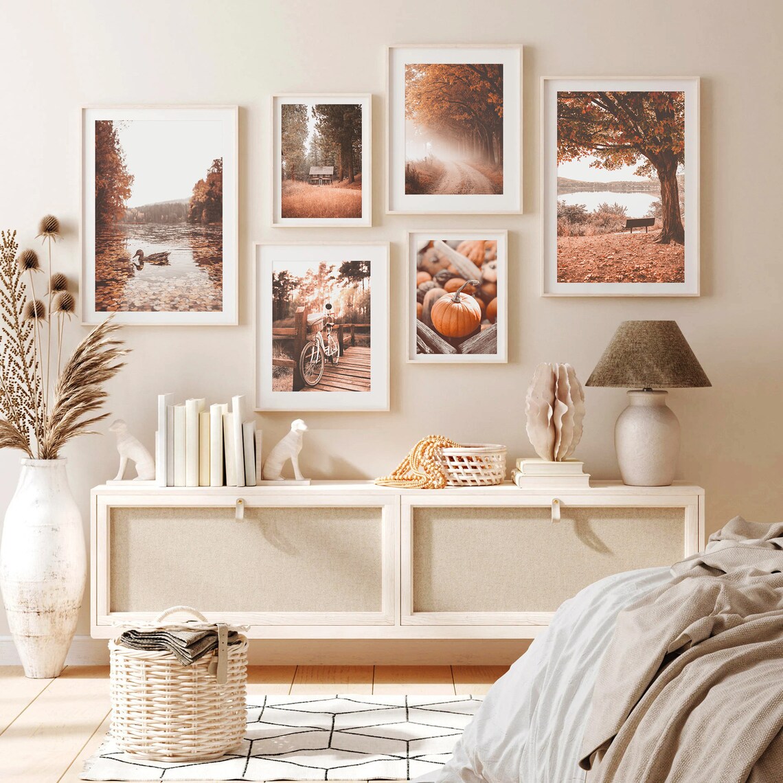 Fall Print Set of 6 Wall Art Autumn Gallery Wall Set Farmhouse - Etsy