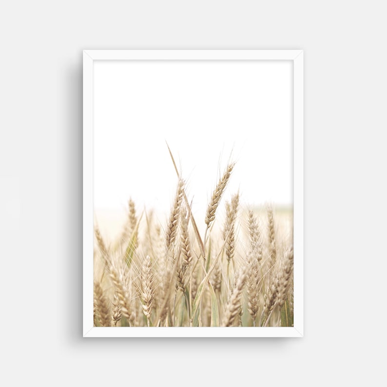 Farmhouse Print Wheat Grass Print Farmhouse Kitchen Decor - Etsy
