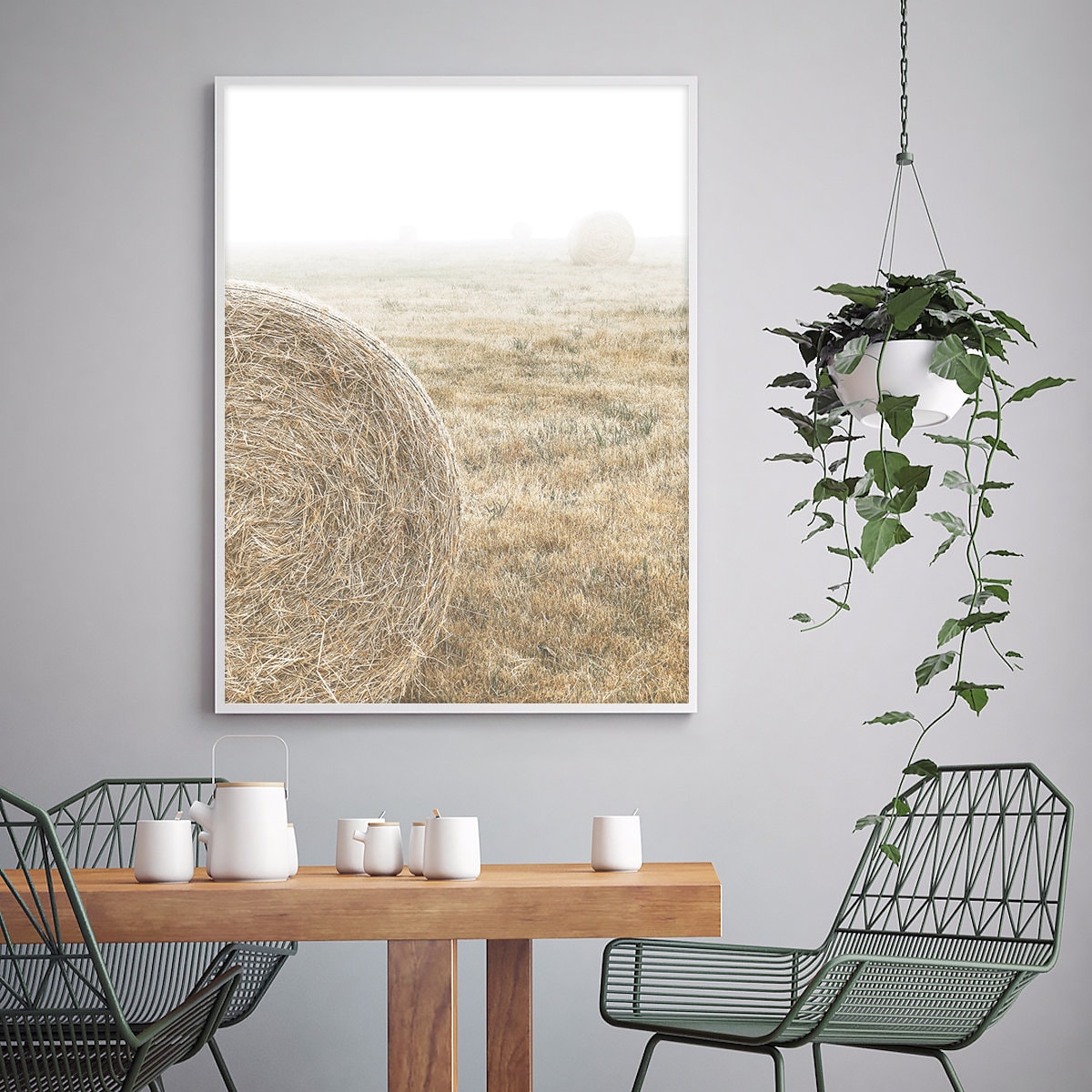 Farmhouse Print Hay Bale Print Rustic Printable Farm House - Etsy