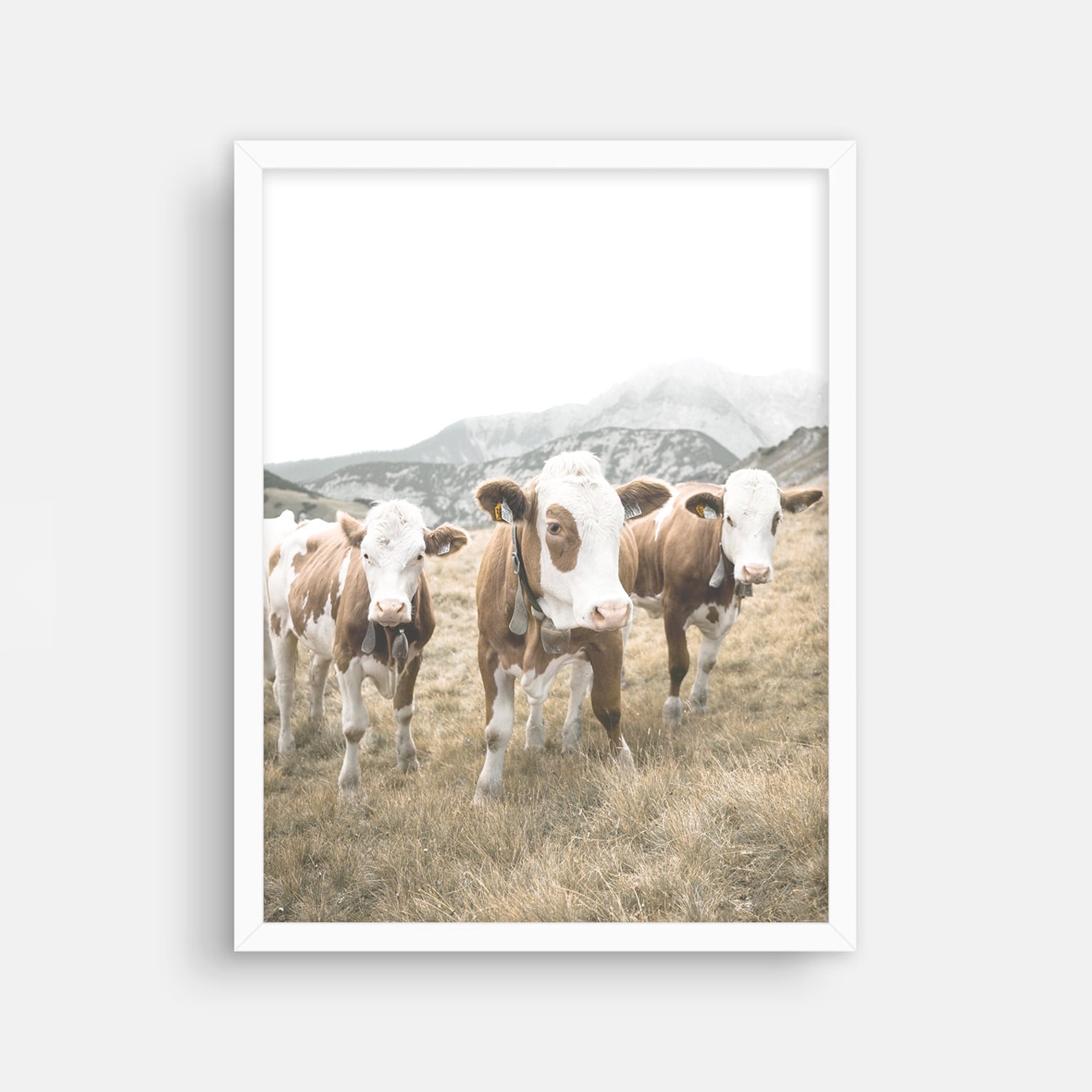 Cow Print Farm Poster Rustic Art Farmhouse Print Country Decor - Etsy