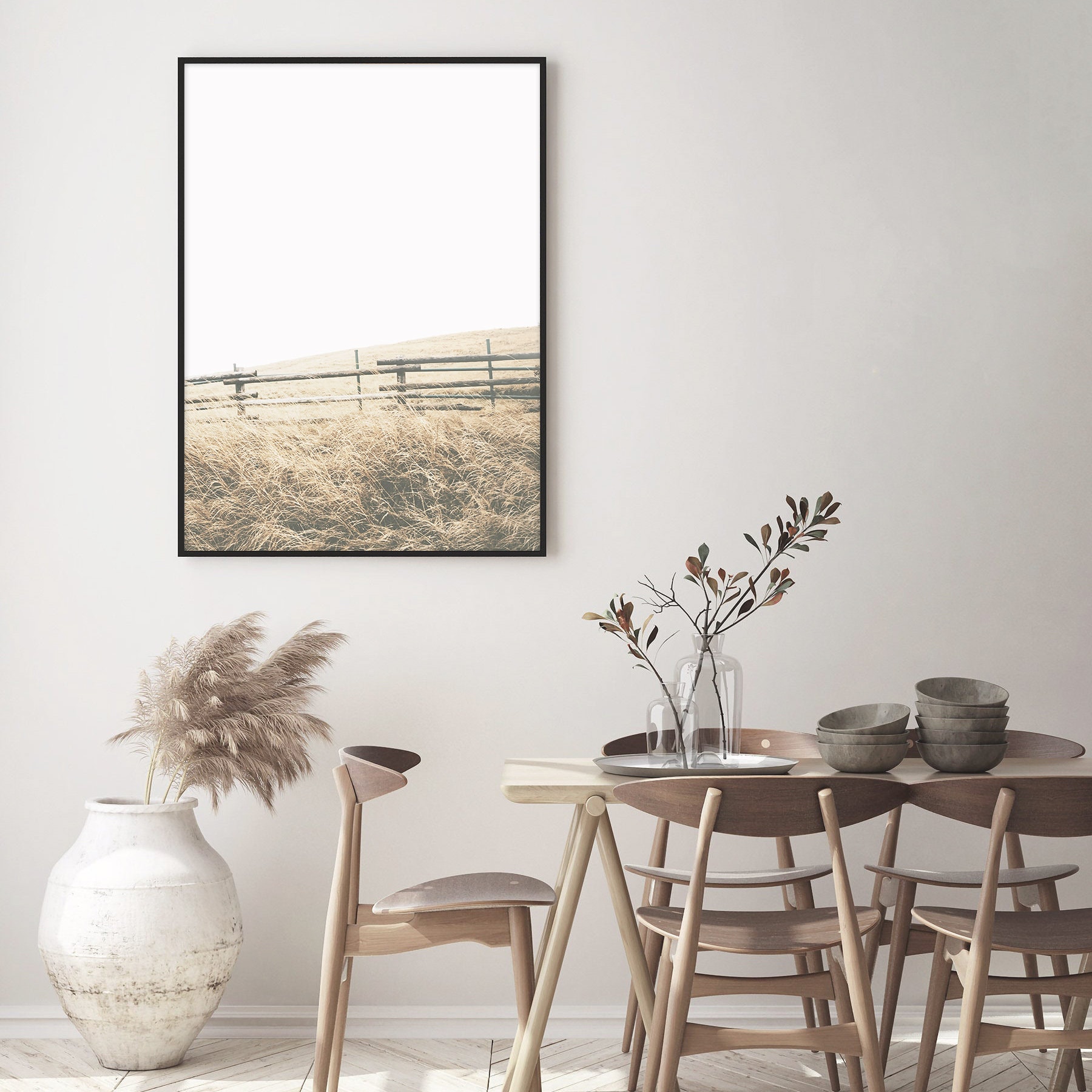 Farmhouse Art Print Neutral Wall Art Rustic Print Farm House - Etsy