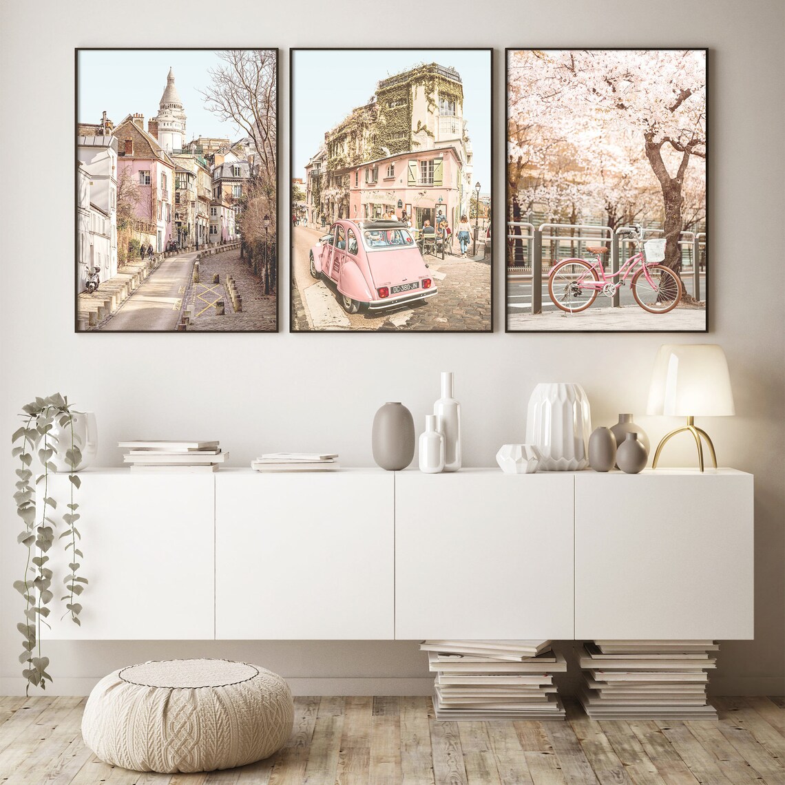 France Wall Art Set of 3 Posters Paris Print Pastel Decor - Etsy
