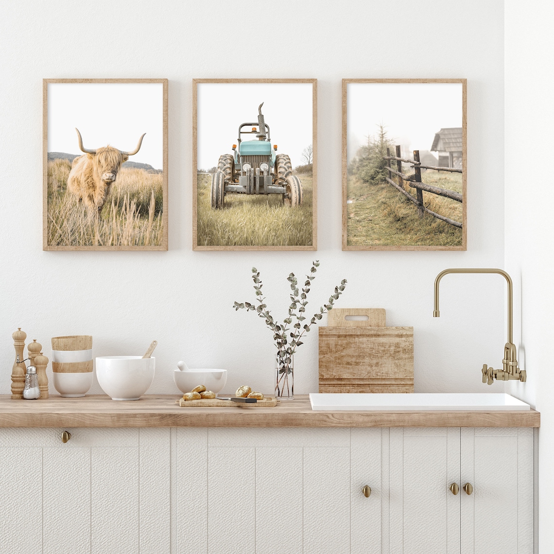 Farmhouse Decor Farmhouse Wall Art Farm Decor Landscape Poster - Etsy