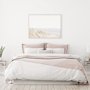 Neutral Beach Print Large Ocean Poster Coastal Decor Bedroom Boho Decor ...