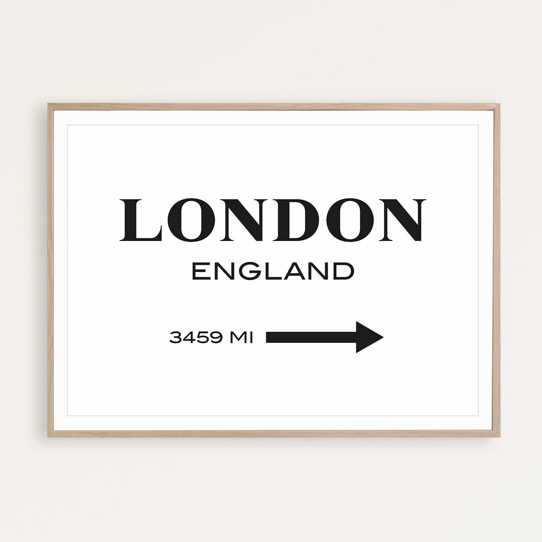 London Print England Poster London Wall Art London Sign London Decor ...