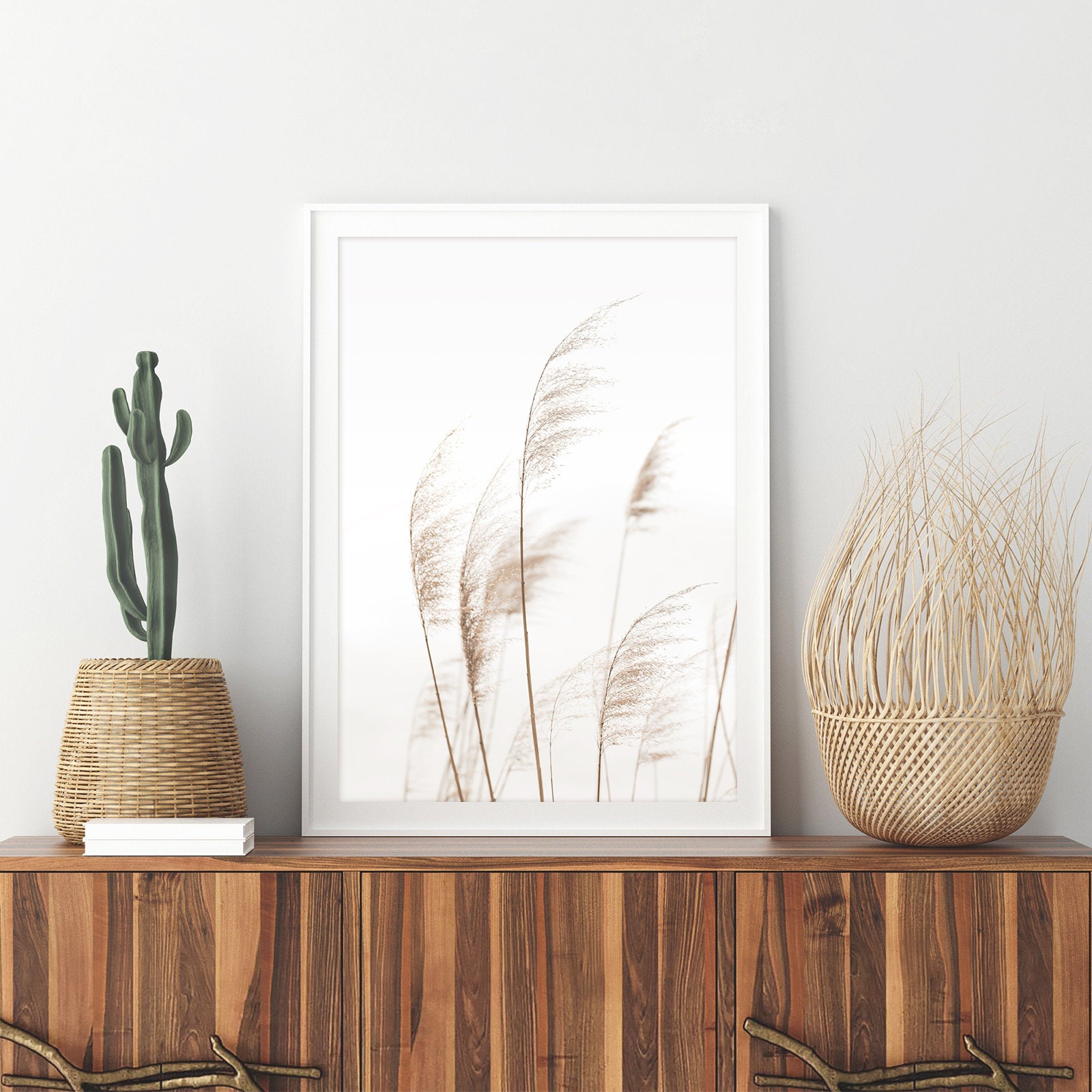 Sea Grass Print Neutral Wall Art Beach Decor Coastal Art Print | Etsy