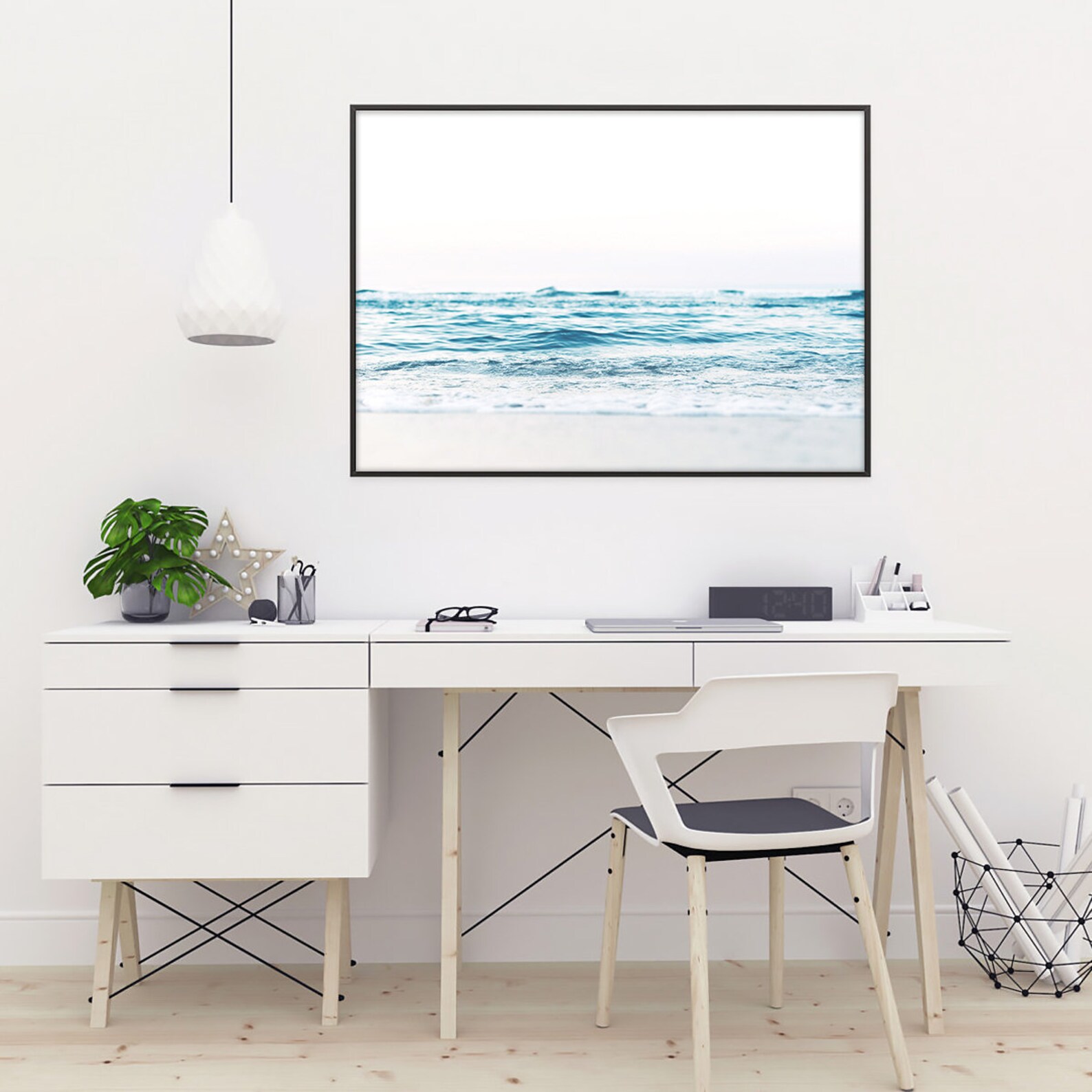 Ocean Print Coastal Print Beach Print Digital Print Large Wall - Etsy