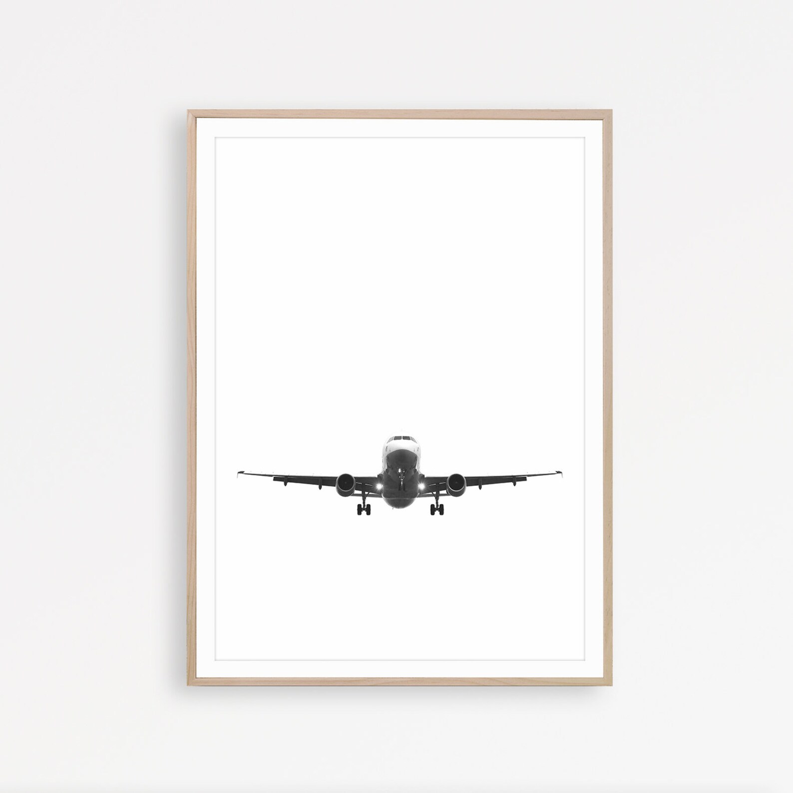 Airplane Print Minimalist Wall Art Travel Printable Aircraft Poster ...