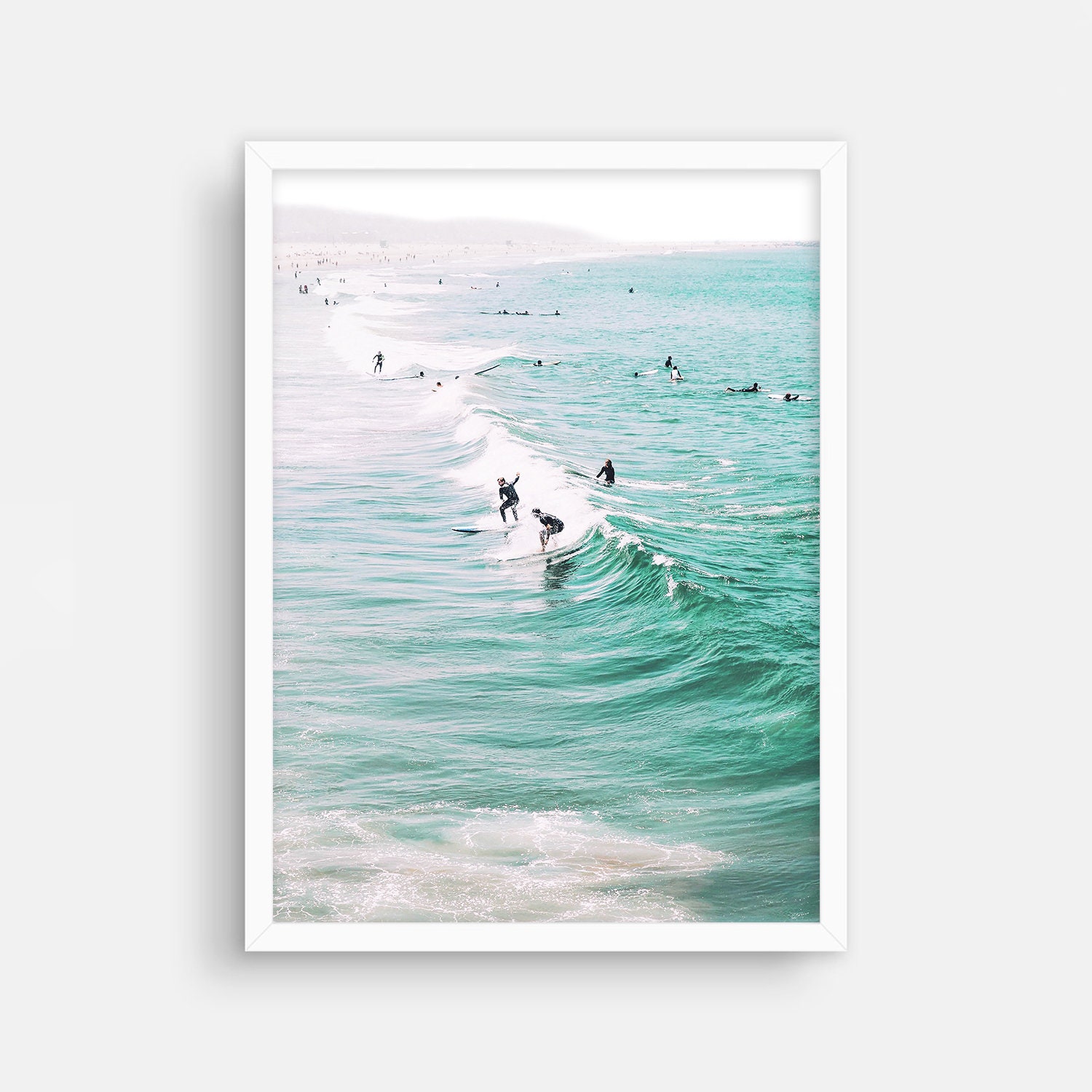 Surf Poster Ocean Printable Surfer Art Surf Print Beach Wall | Etsy