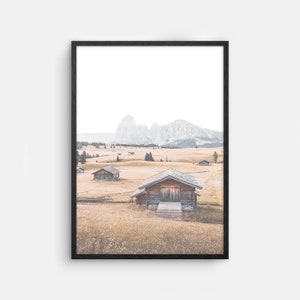 Barn Print Farmhouse Decor Rustic Art Print Neutral Wall Decor Farm ...