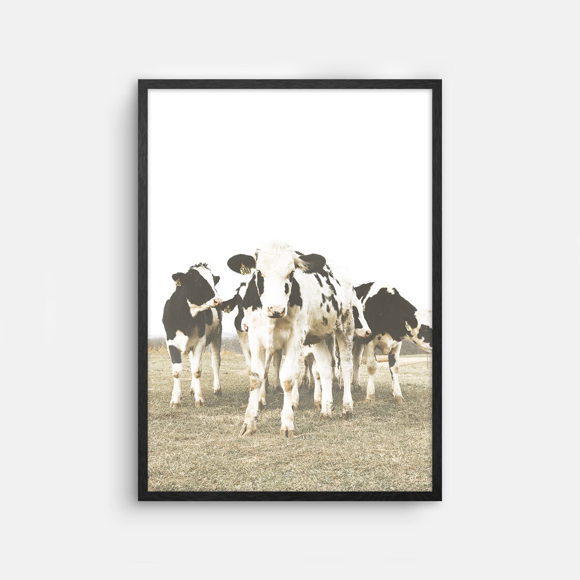 Cow Print Rustic Farmhouse Kitchen Decor Cow Wall Art | Etsy