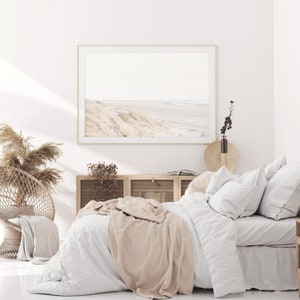 Neutral Beach Print Large Ocean Poster Coastal Decor Bedroom Boho Decor ...