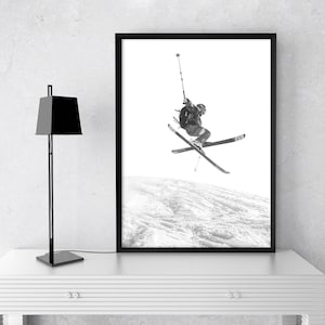 Ski Print Skiing Poster Winter Print Ski Printable Sport Poster Skiing ...