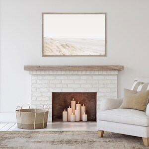 Neutral Beach Print Large Ocean Poster Coastal Decor Bedroom Boho Decor ...