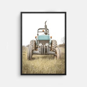 Tractor Print Country Print Farm Decor Farmhouse Wall Art Rustic ...