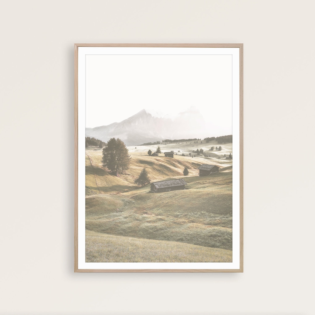 Country Landscape Wall Art Rustic Print Farmhouse Wall Decor Farm Print ...