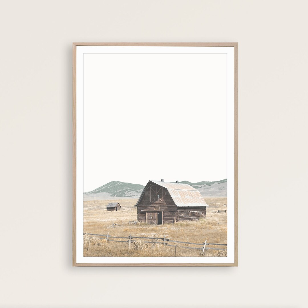Old Barn Print Country Wall Art Rustic Printable Farm Wall Art ...