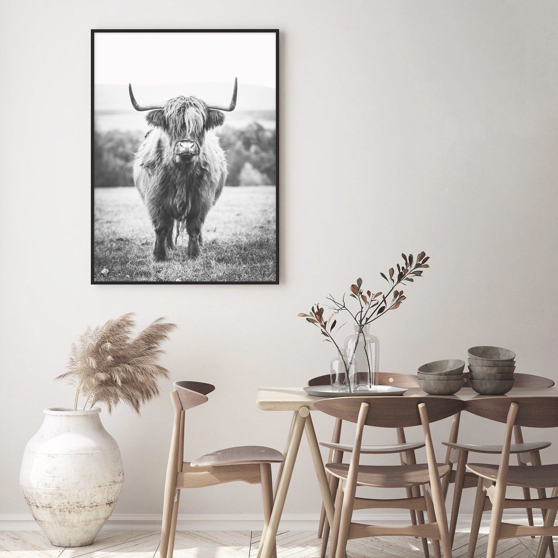 Set of 3 Farmhouse Prints Farmhouse Decor Farm Prints Highland | Etsy