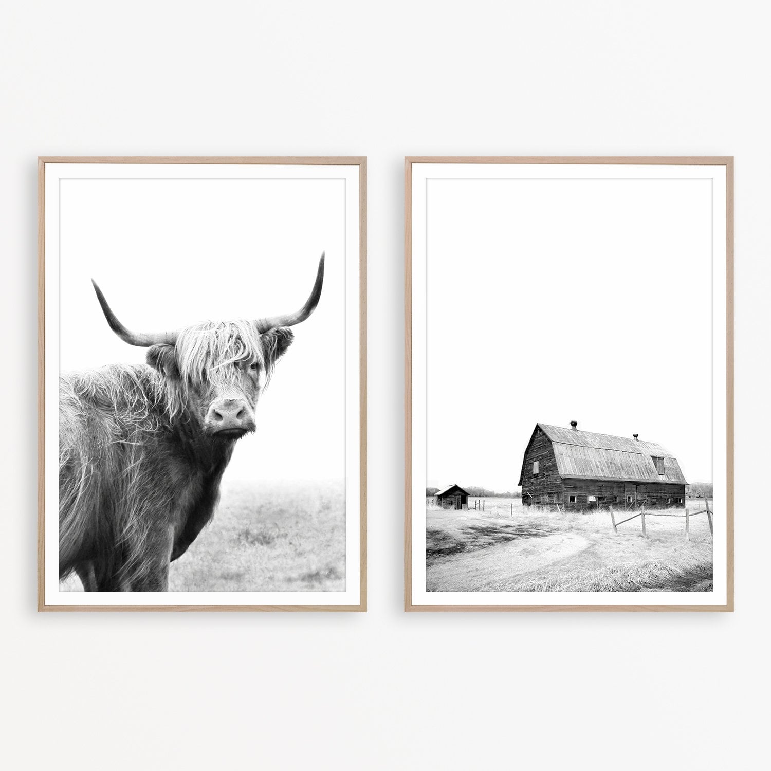 Home & Living Rooster Decor Black and White Modern Farmhouse Wall Decor ...