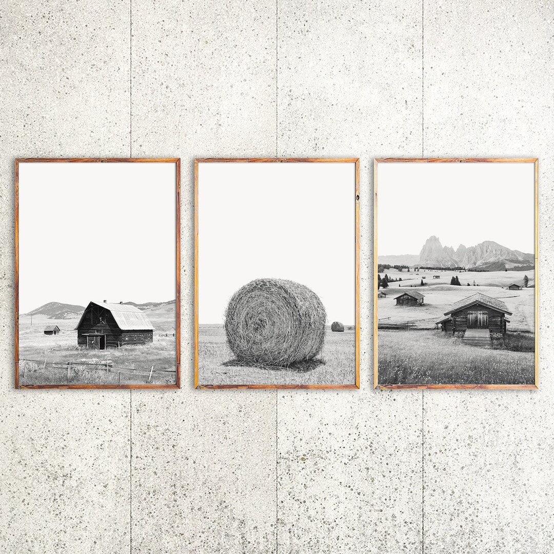 Set of 3 Farmhouse Prints Farmhouse Printables Rustic Wall Art Poster ...