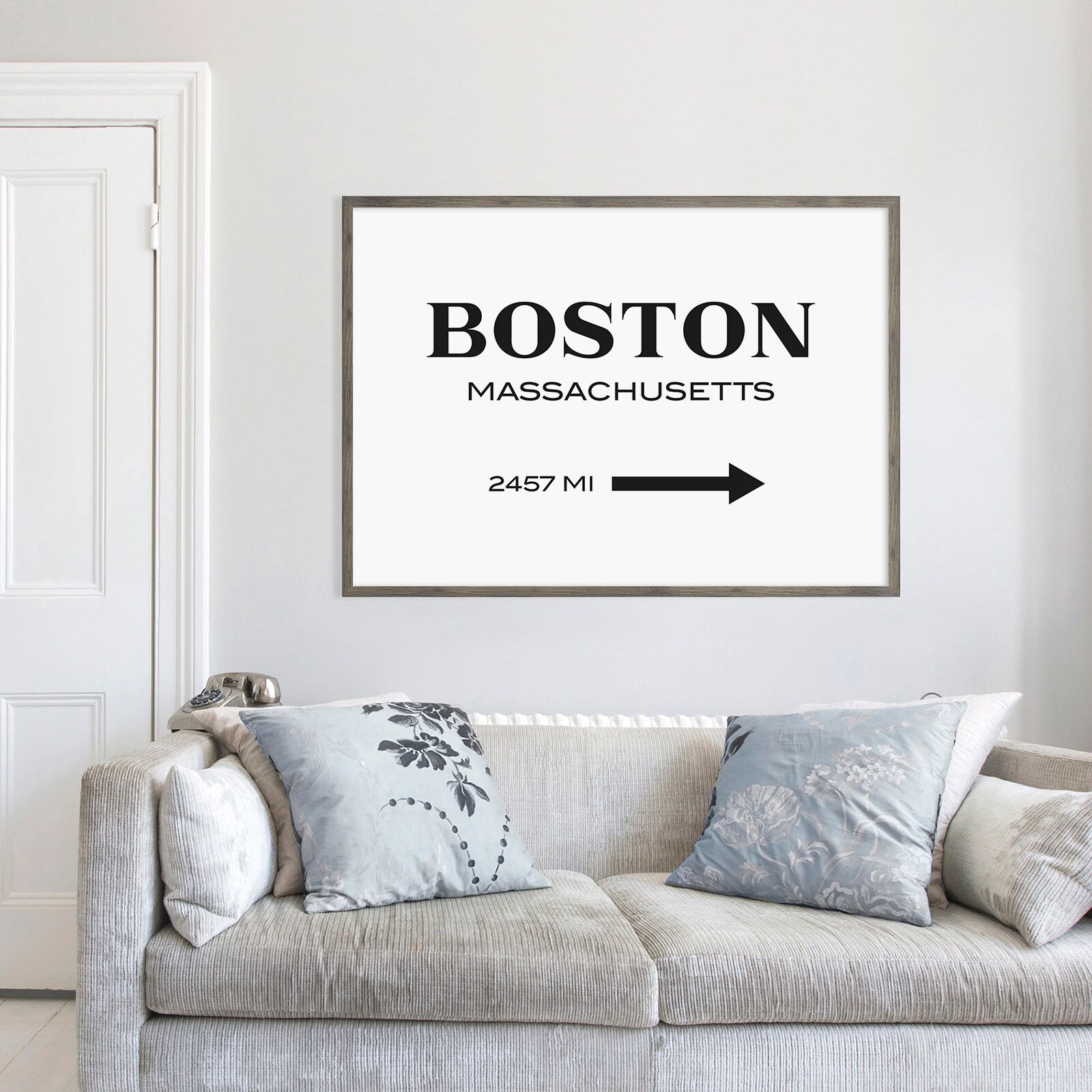 Boston Print Boston Wall Art US City Print Massachusetts Wall | Etsy