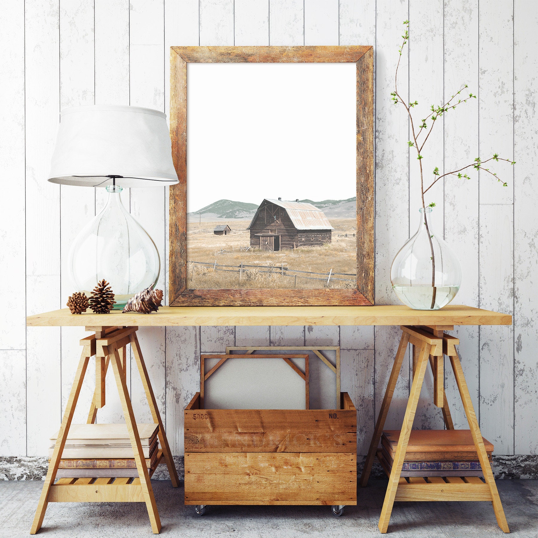 Old Barn Print Country Wall Art Rustic Printable Farm Wall Art ...