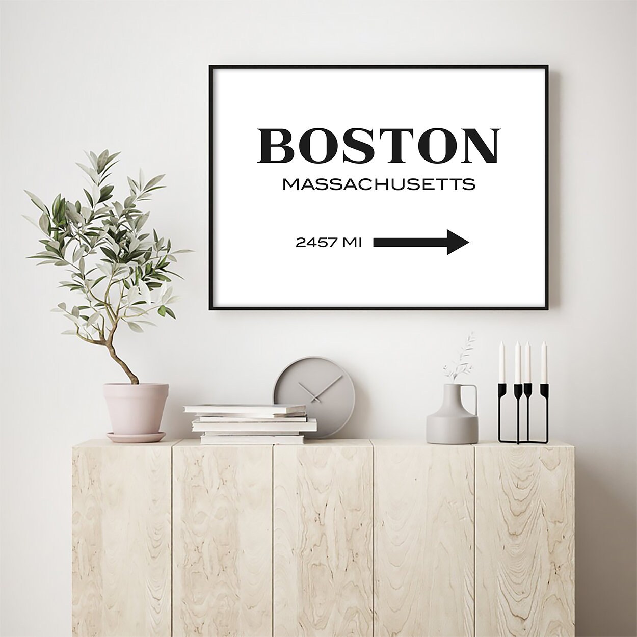 Boston Print Boston Wall Art US City Print Massachusetts Wall | Etsy