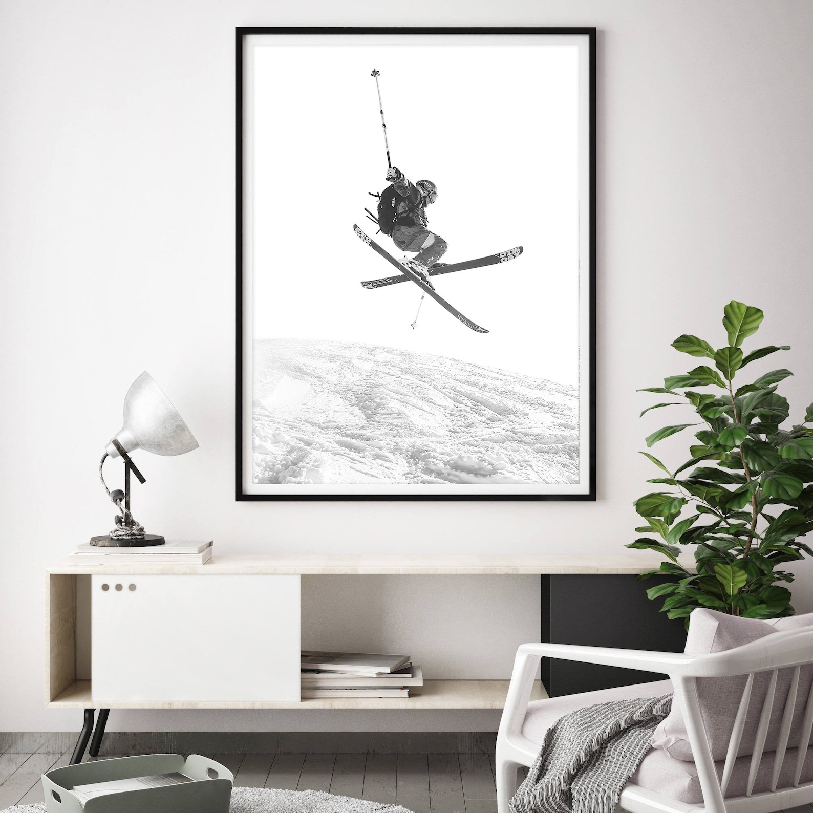Ski Print Skiing Poster Winter Print Ski Printable Sport - Etsy
