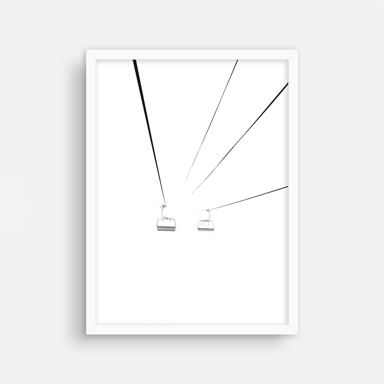 Ski Lift Print Ski Poster Nordic Art Mountain Print Snowboard - Etsy