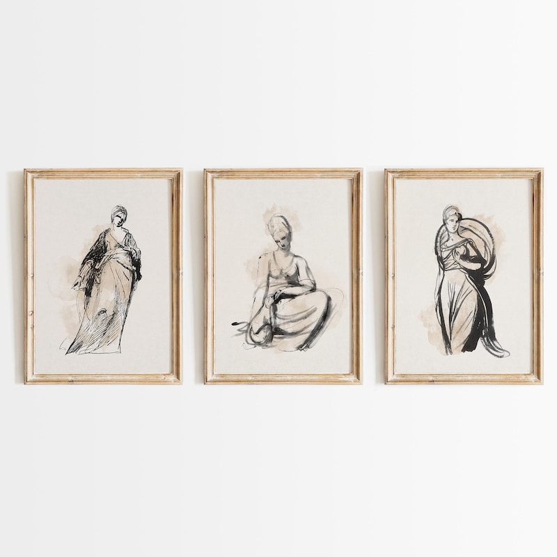 Abstract Figure Art - Etsy