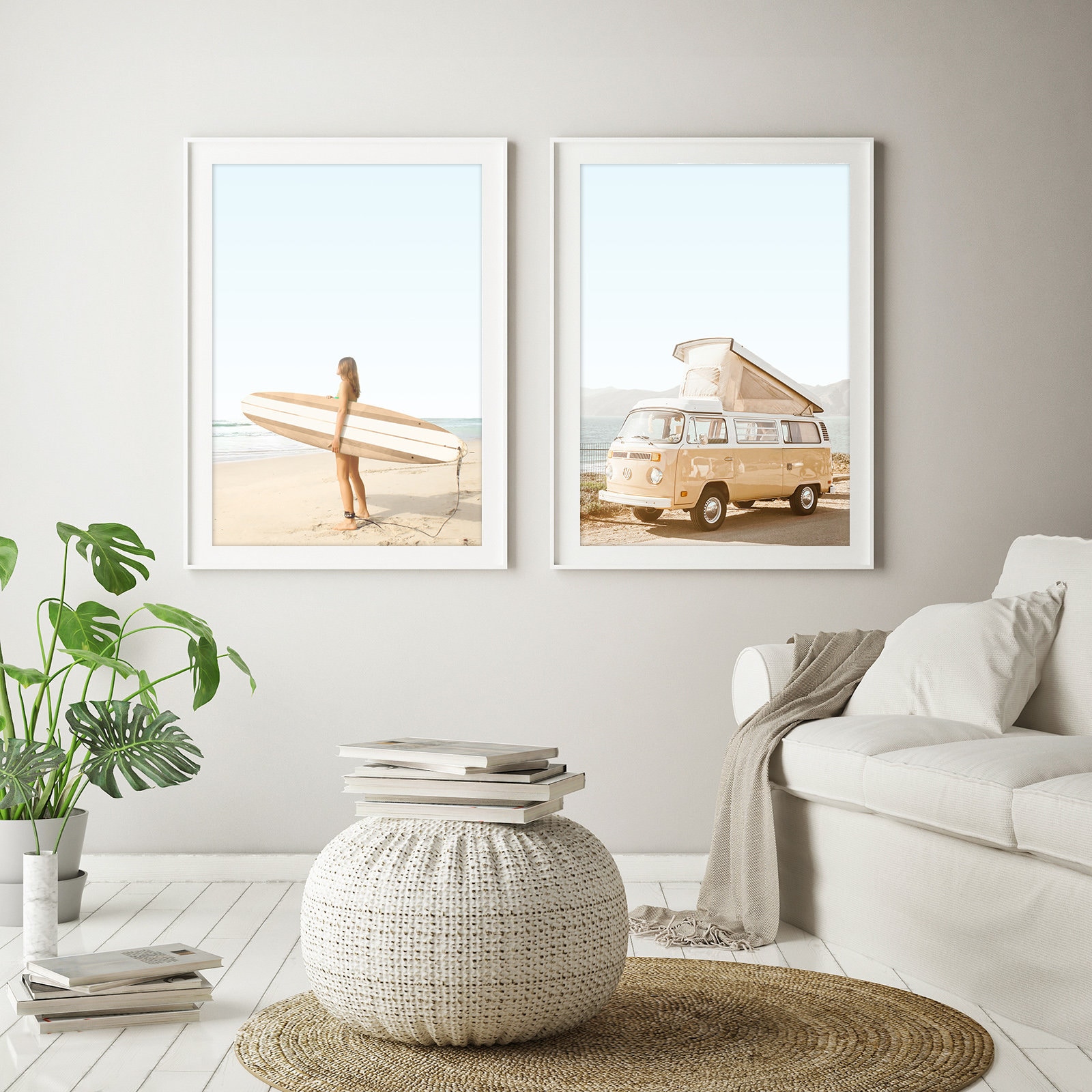Surf Print Set of 2 Prints Surf Wall Art Beach Printable - Etsy