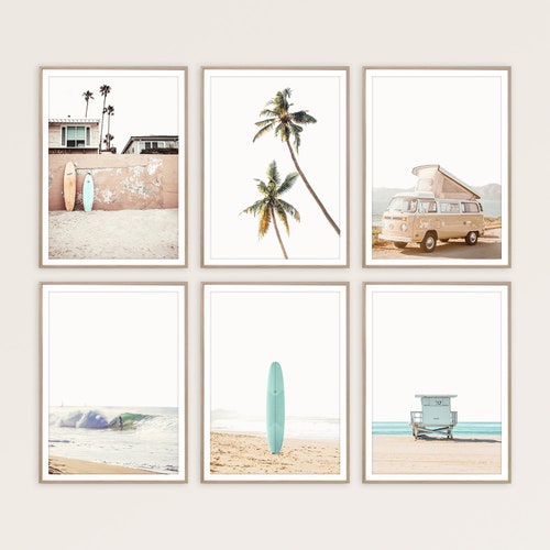 Surfboard Print Surf Poster Surf Board Decor Surfboard Wall - Etsy