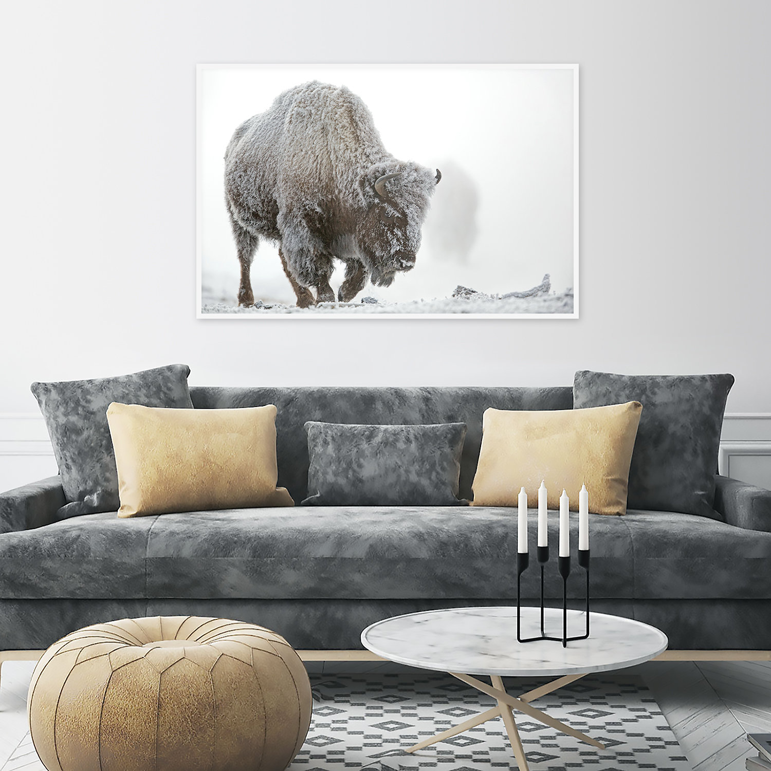Bison Wall Art Wilderness Print Buffalo Print Farmhouse Wall | Etsy