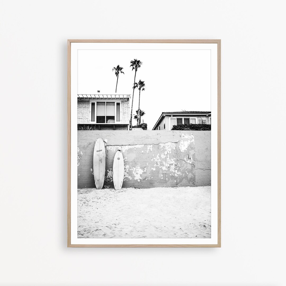 Surfboard Print Beach Decor Surf Poster Surf Print Art Surfboard Decor ...